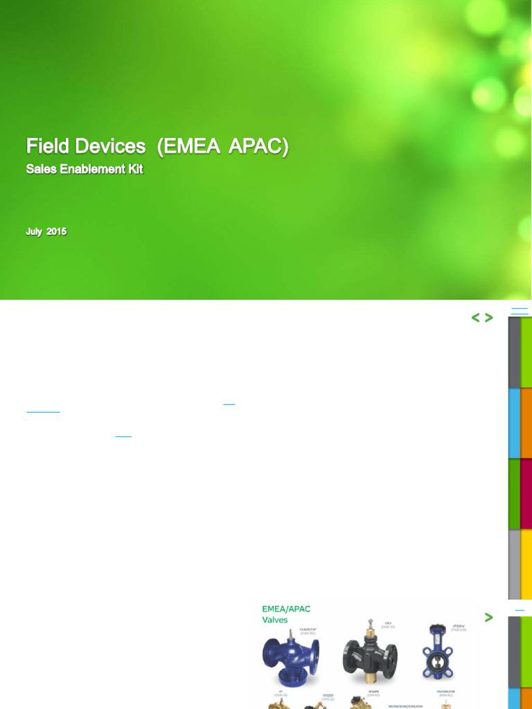 Field Devices Sales Enablement Kit - EMEA, APAC | PDF | Mobile App ...