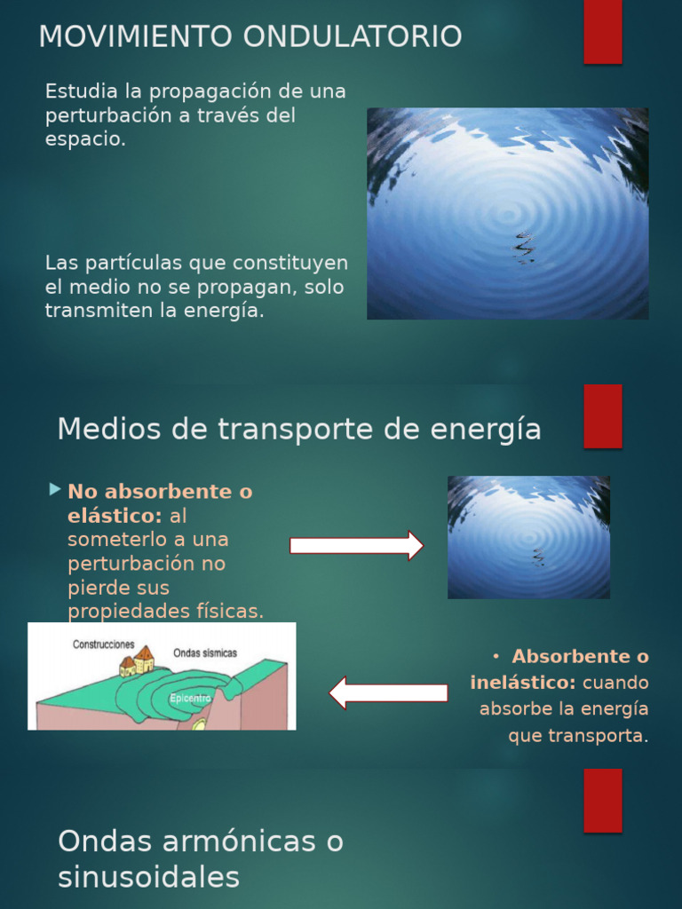 Movimiento Ondulatorio | PDF | Olas | Fenomeno fisico