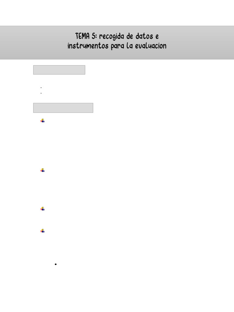 Tema 5 Oge | PDF | Cuestionario | Evaluación