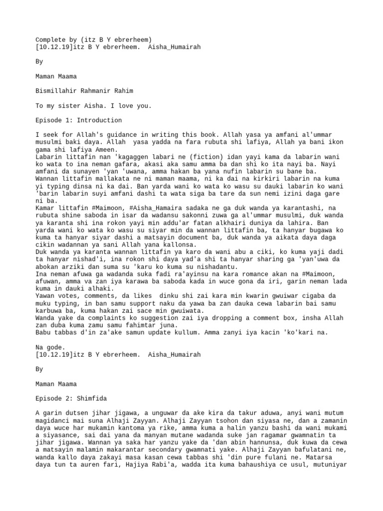 Aisha Humaira-1 | PDF