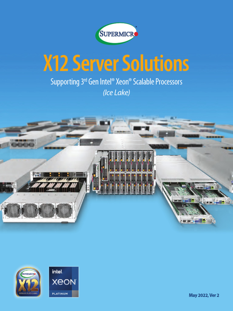 Brochure SuperServer X12 | PDF | Graphics Processing Unit | Scalability