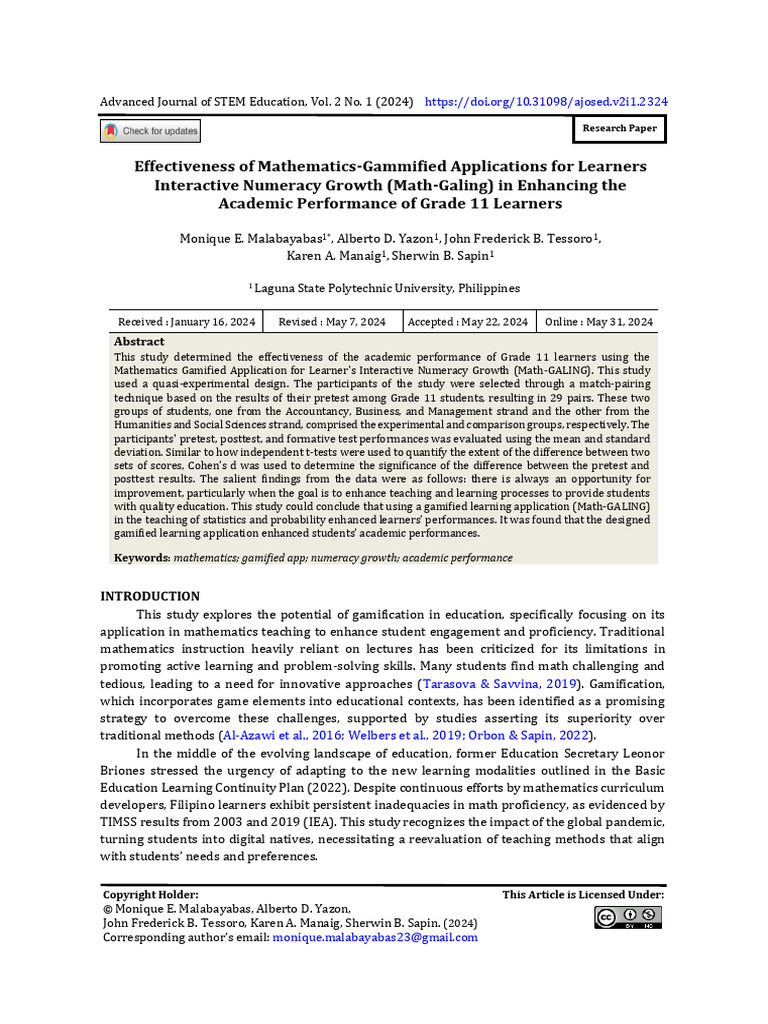 2324-Full Article Manuscript-14059-1-10-20240820 | PDF | Learning ...
