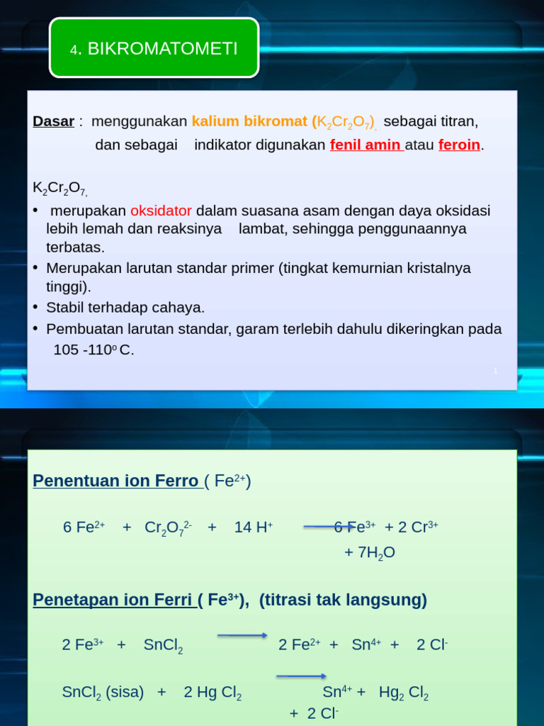 Titrasi Redok, Lanjutan ..... | PDF