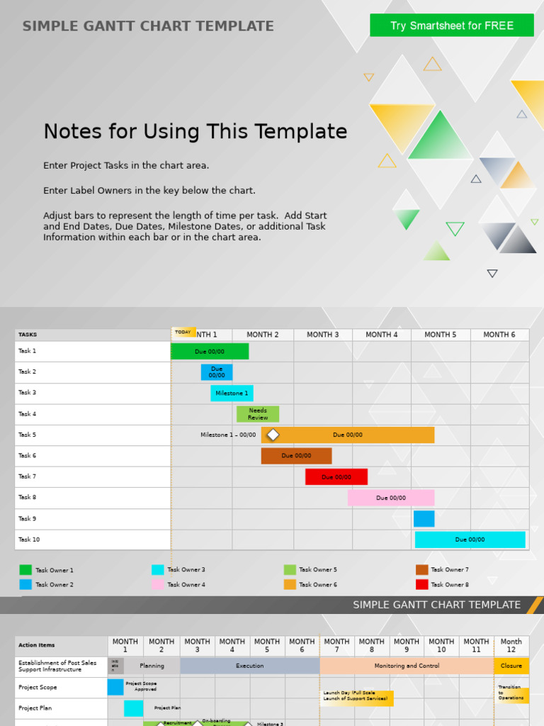 IC Simple Gantt Chart 10918 PowerPoint | PDF | Computing