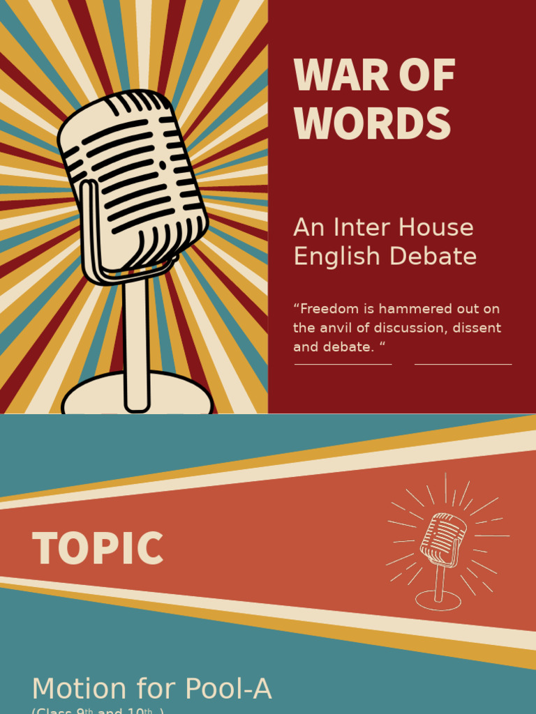 Inter House English Debate Event | PDF