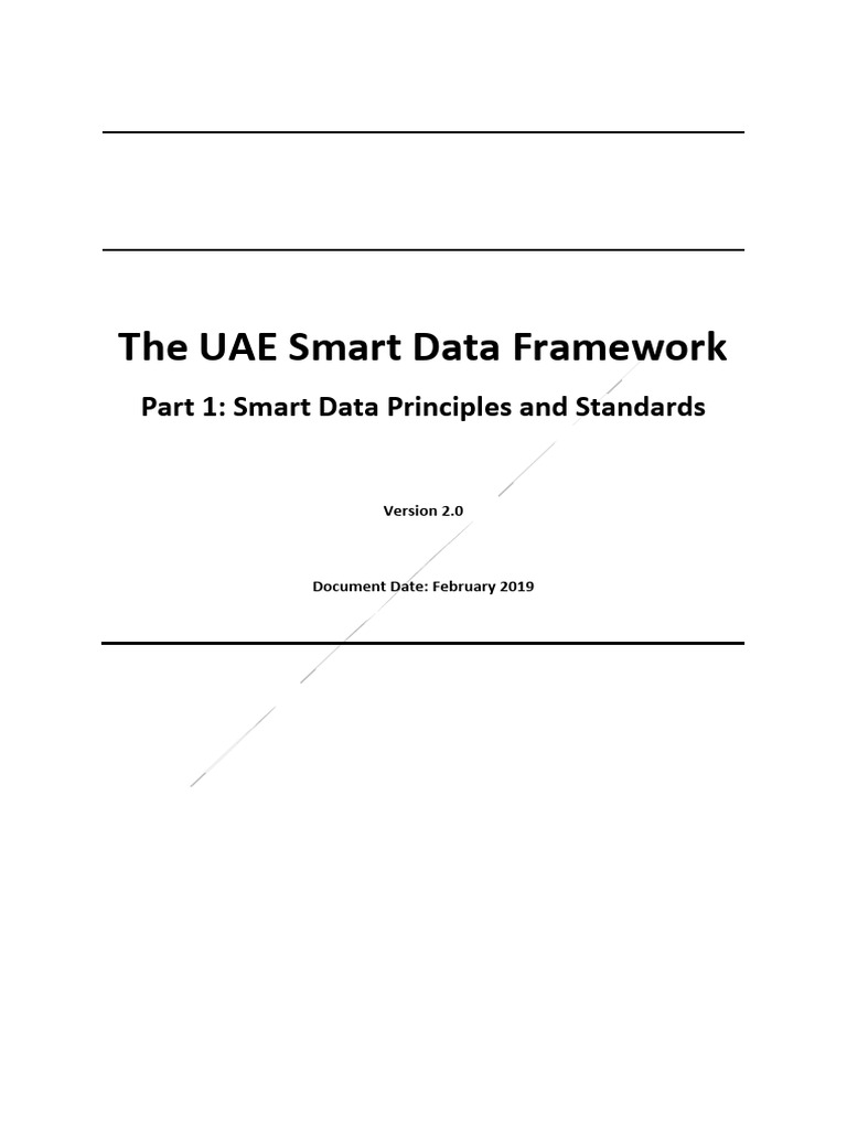 UAE Smart Data Framework Overview | PDF | Classified Information ...
