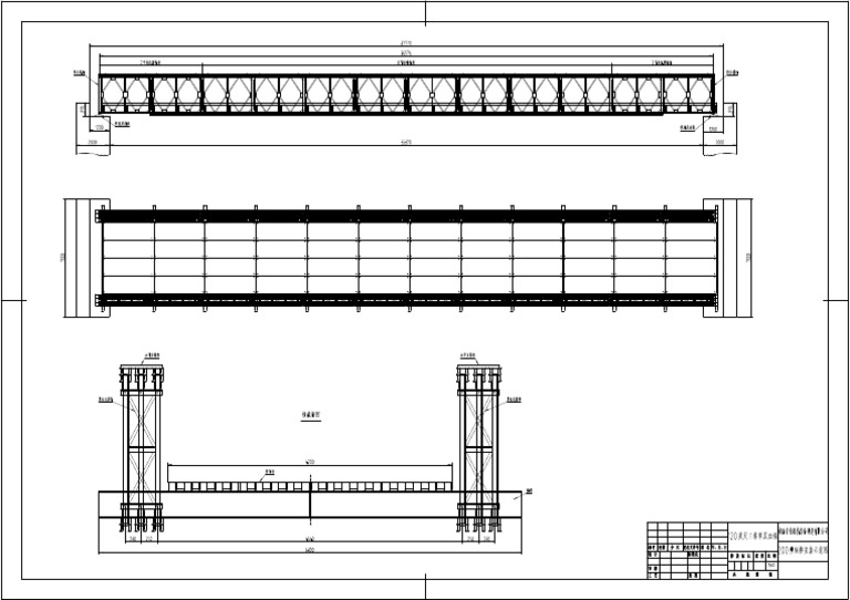 36.57m 200# Bailey Bridge Installation Diagram | PDF