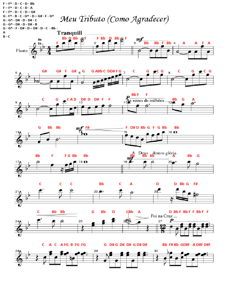 Meu Tributo - Como Agradecer | PDF