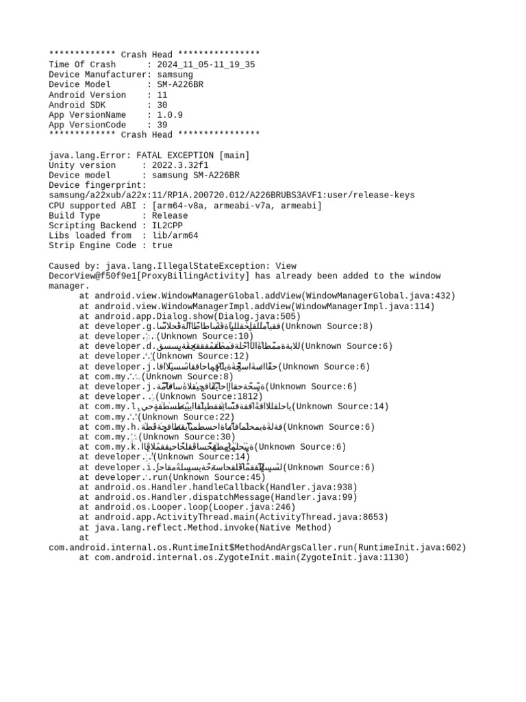Mod Menu Crash 2024 11 05-11 19 35 | PDF | Java (Programming Language) | Android (Operating System)