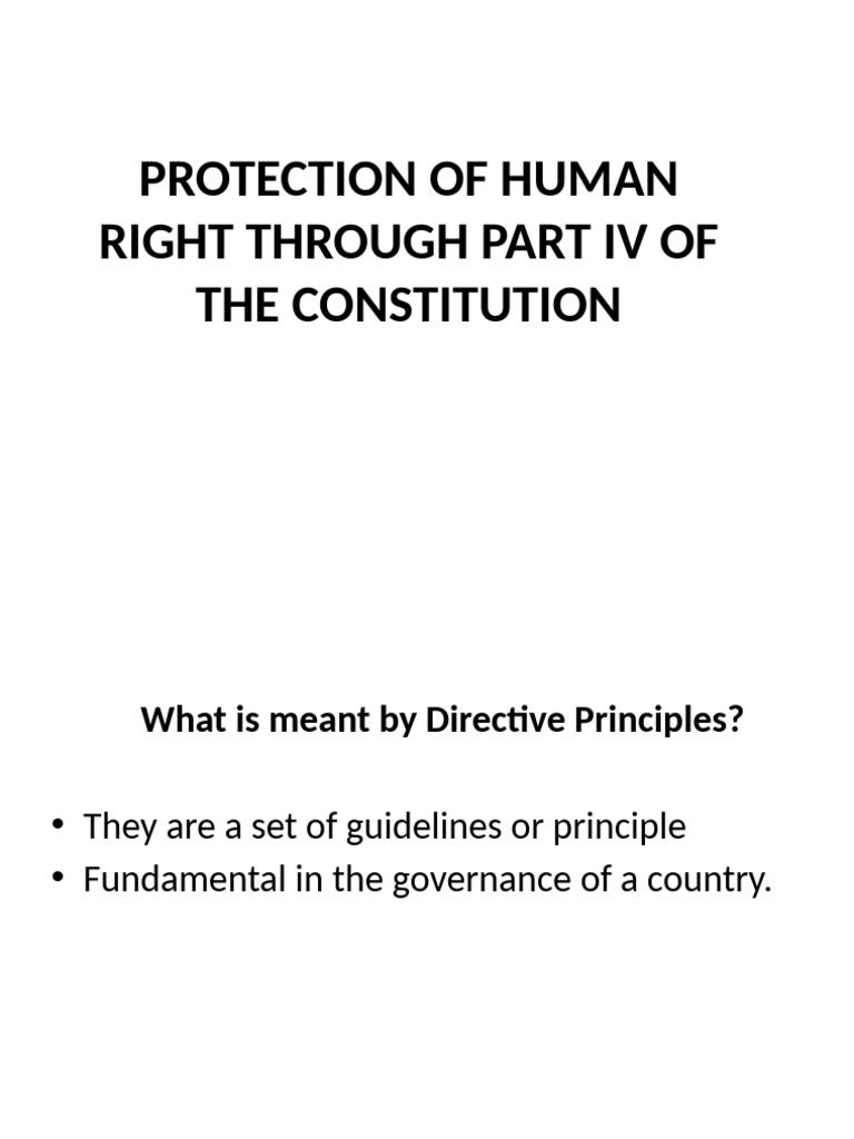 Human Rights Protection in India's Constitution | PDF | Human Rights ...