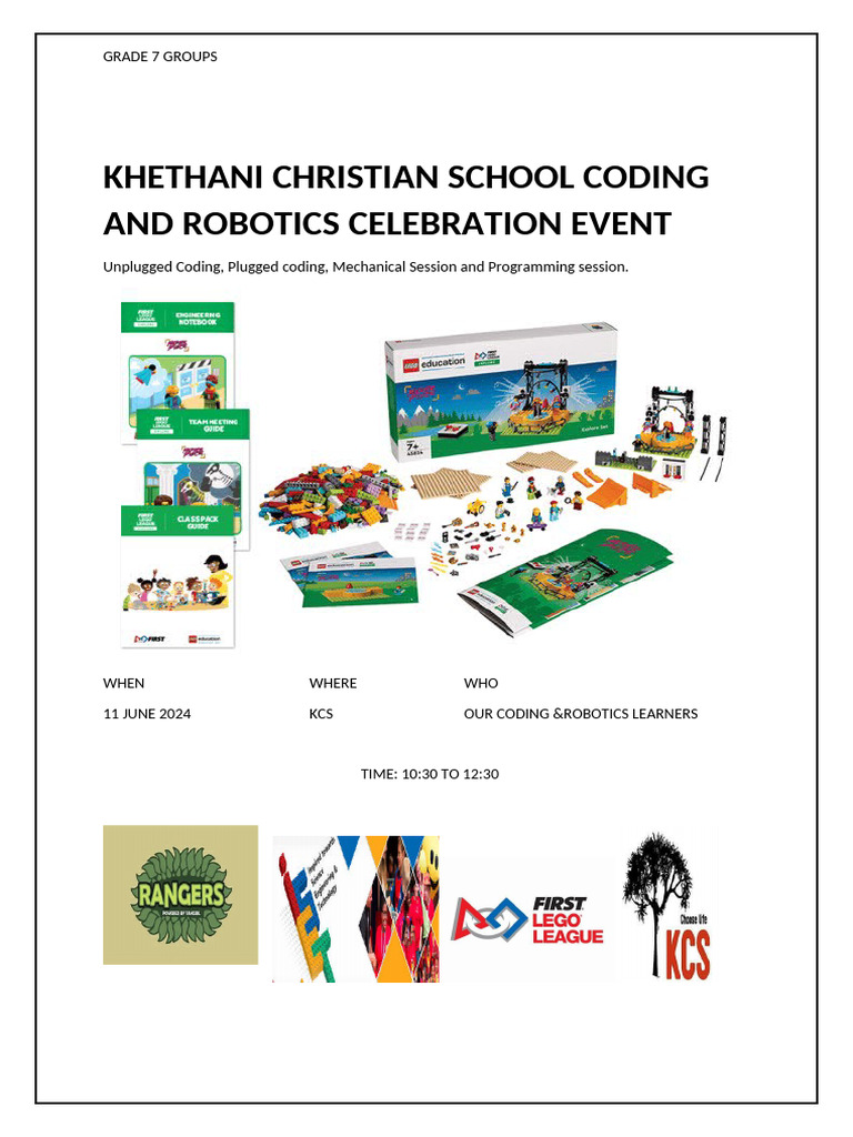 11 June 2024 KCS Coding and Robotics Celebration Event | PDF