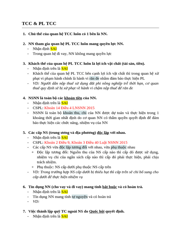 Nhận định - LTCC | PDF