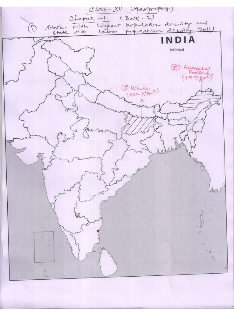 Xii - Geo - India Map Items - 1 | PDF