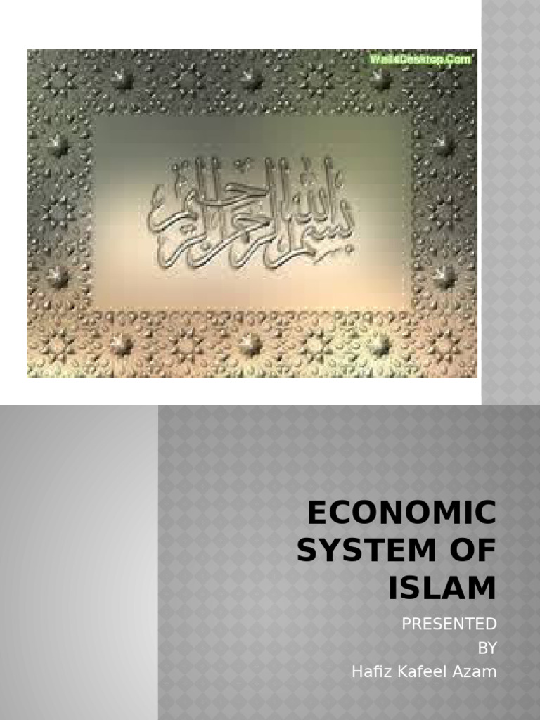 Lecture B Financial or Economic System of Islam | PDF | Inheritance ...