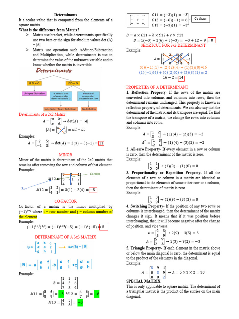 Math51 Linear - AlgebraLettersize Midterm | PDF | Matrix (Mathematics ...