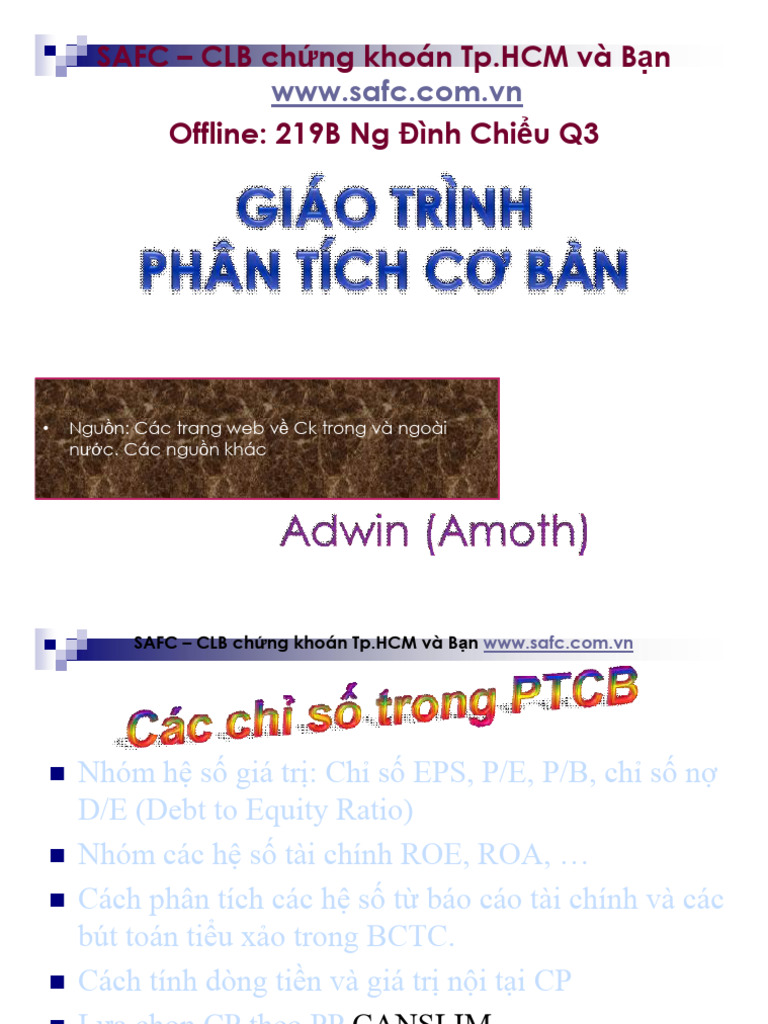 Phan Tich c Bn Chng Khoan | PDF