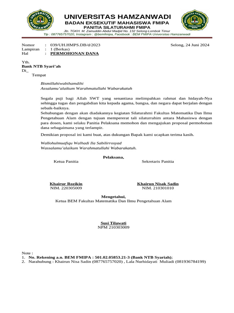 Proposal Halal Bihalal | PDF