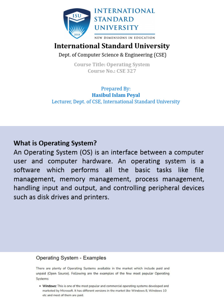 Os Mid Isu | PDF | Process (Computing) | Operating System