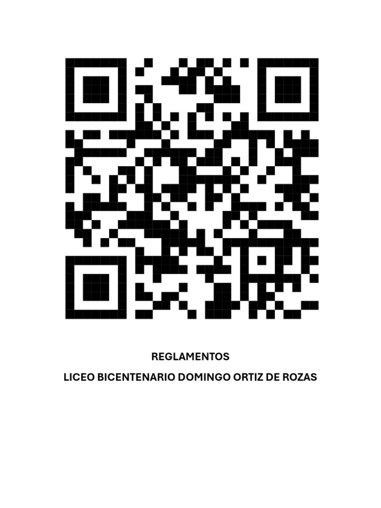 Reglamentos Codigo QR | PDF