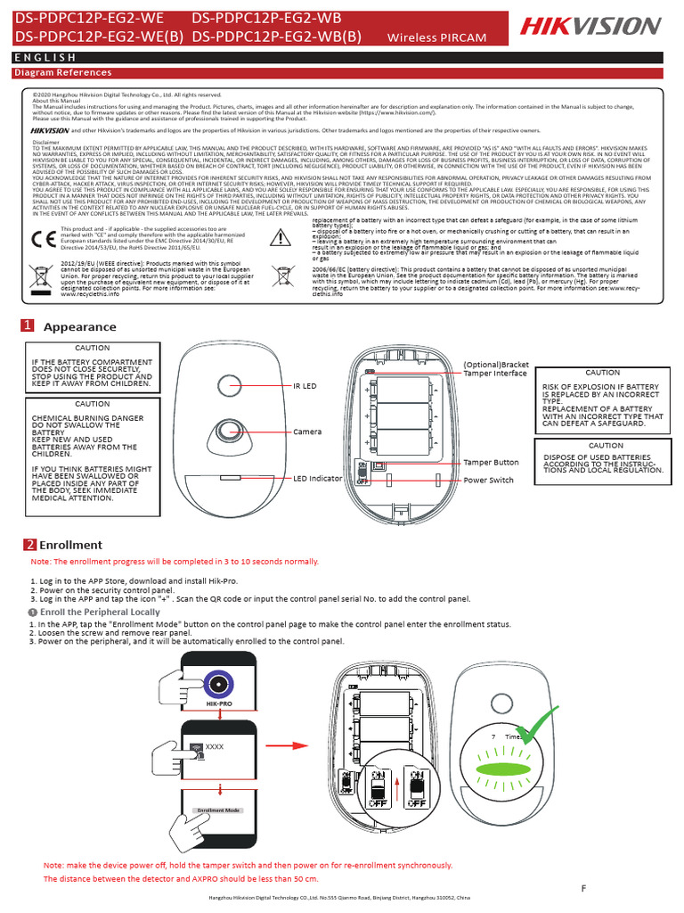 UD25920B Wireless 12m PIR Camera User Manual V1.0 202312 | PDF ...