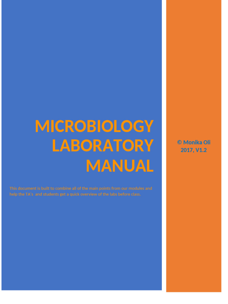 Microbiology Lab Guide for Students | PDF | Concentration | Mass Concentration (Chemistry)