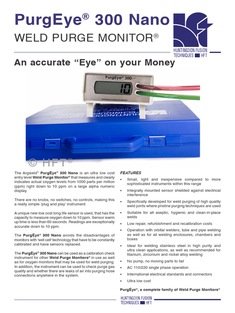 PurgEye API300 Nano LFT A4-P2019 | PDF | Welding | Construction