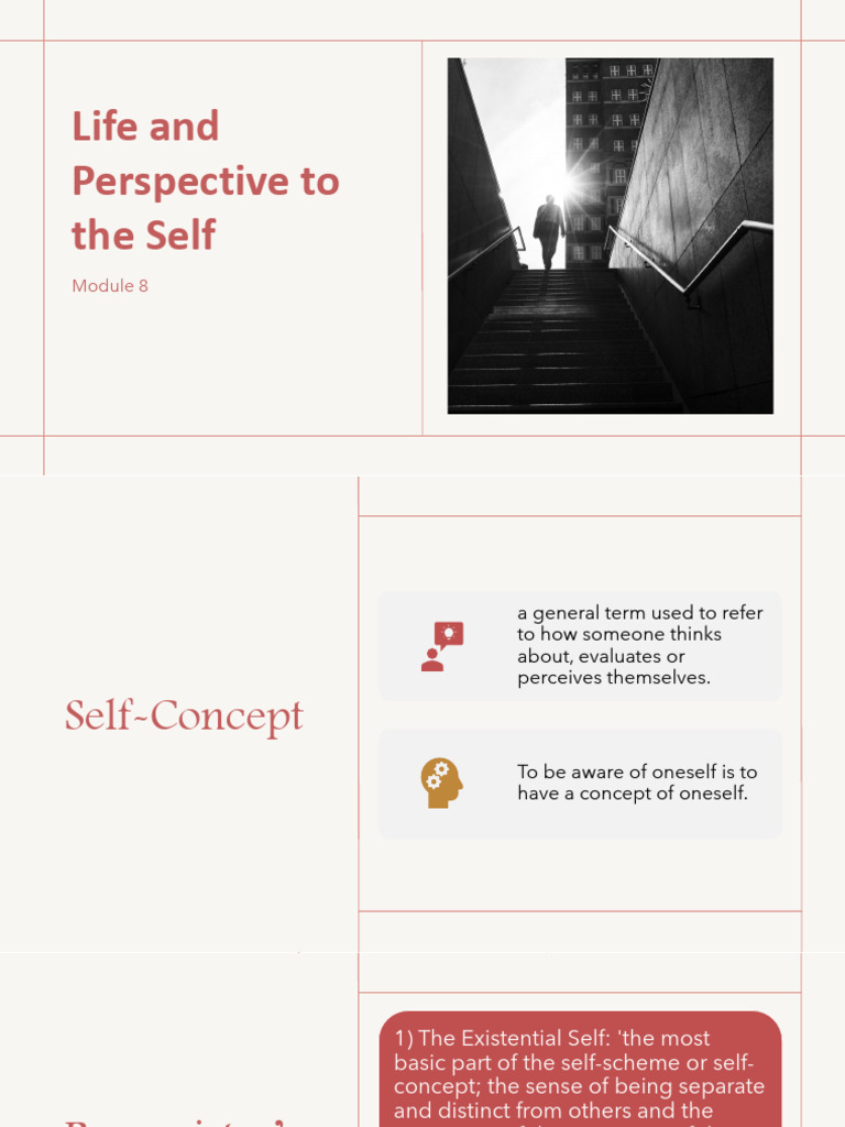 Life and Perspective To The Self | PDF | Self Esteem | Self Concept