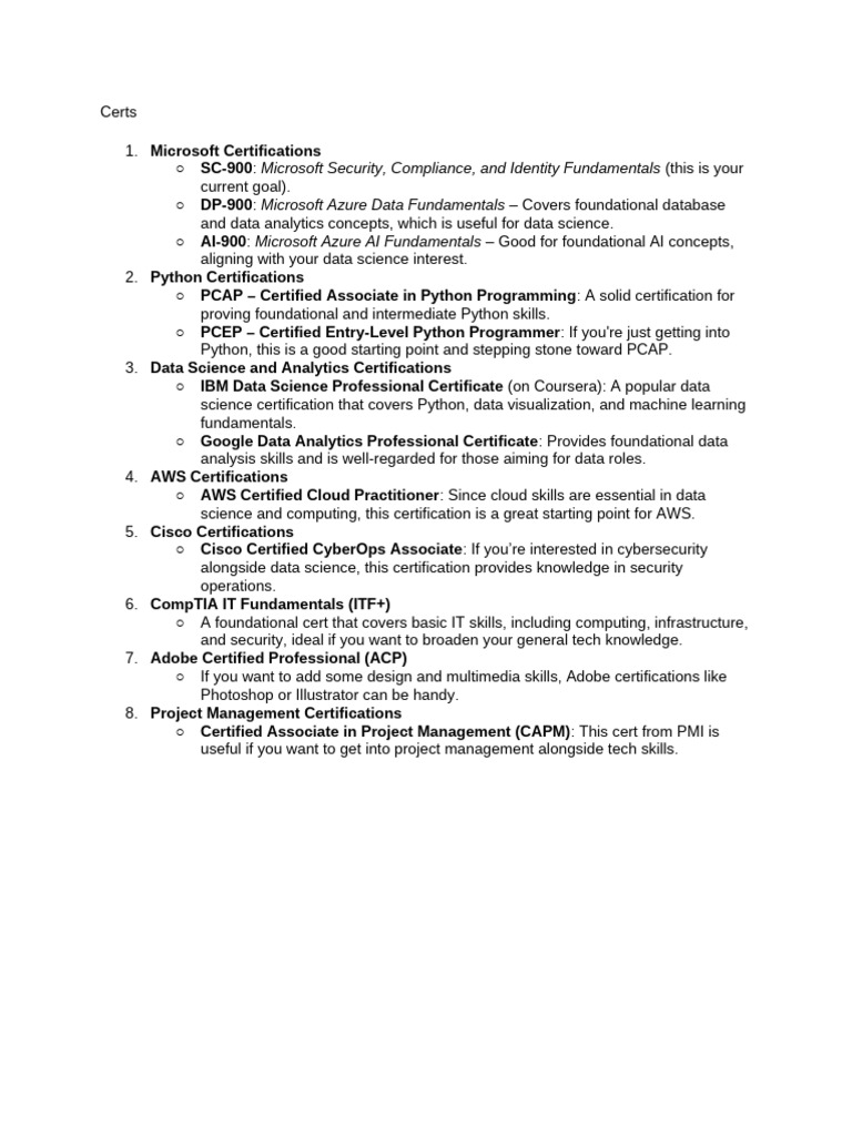 Certs | PDF | Computers