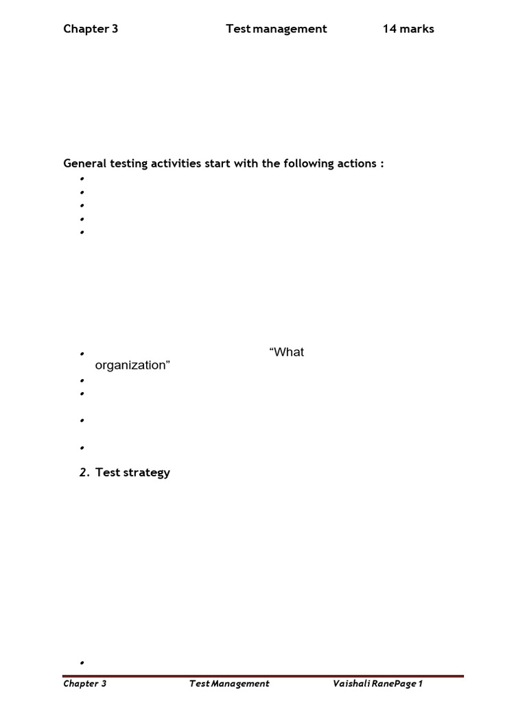 Chapter 3 Test Management14 Marks Final With Questions of Msbte-Papers ...