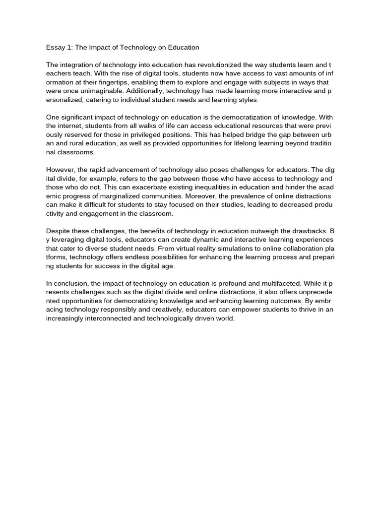 Impact of Technology On Capitalism | PDF