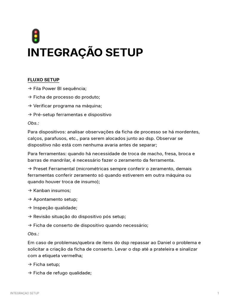 Integrao Setup | PDF | Informática