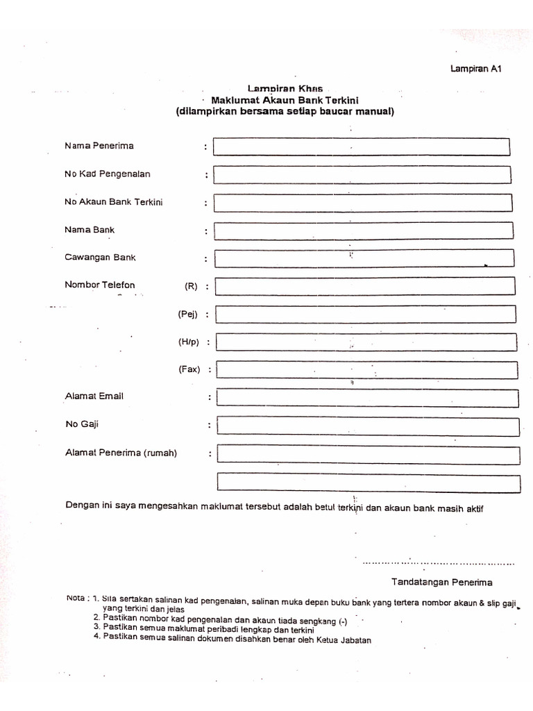 Maklumat Akaun | PDF