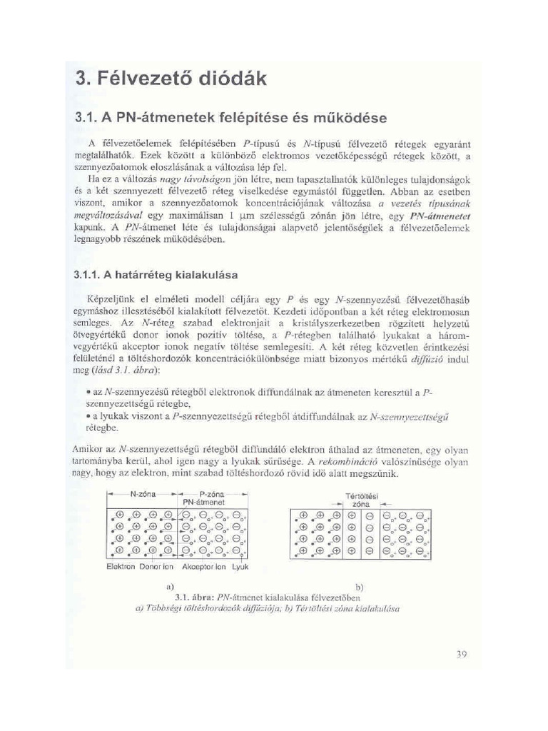1 Puskás - Elektronika - 3 Félvezető Diódák | PDF