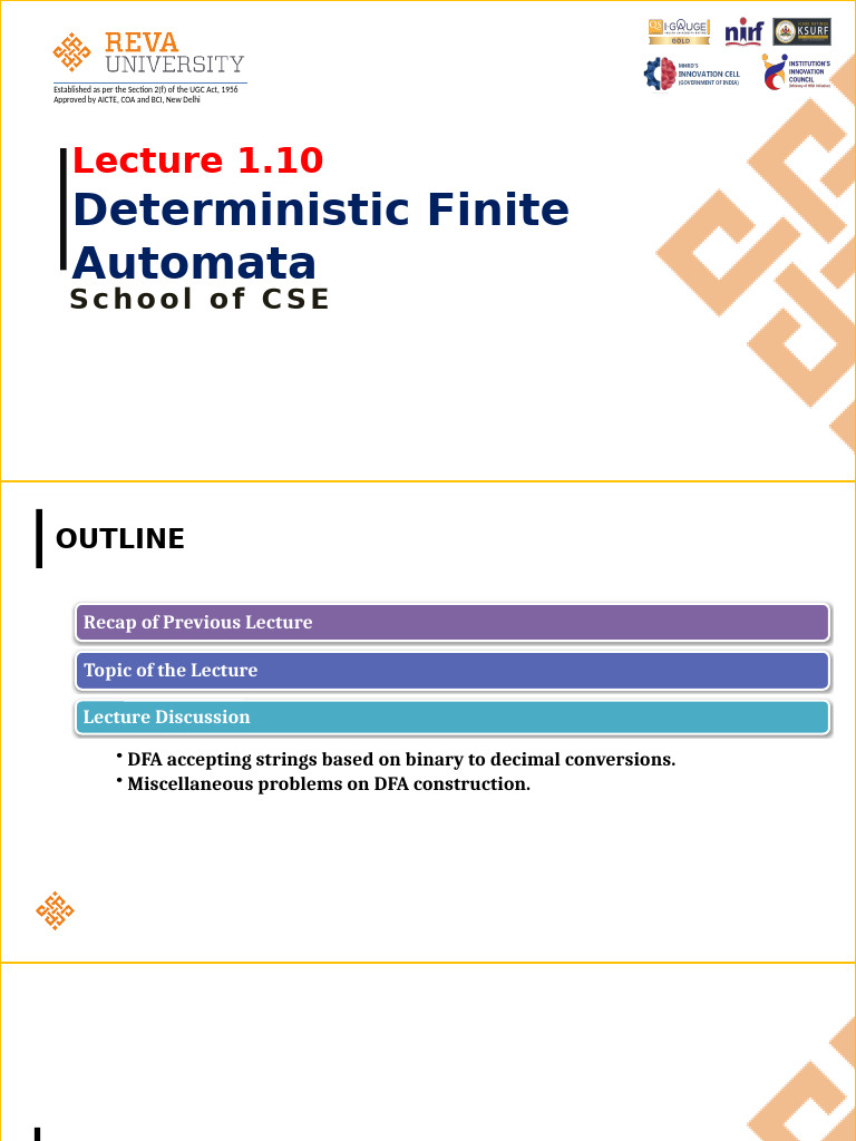 FAFL Final Lecture 1.10 CMH | PDF | Automata Theory | Numbers