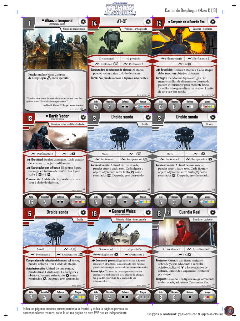 Star Wars Imperial Assault (ES) (KTV) | PDF | Darth Vader | Luke Skywalker