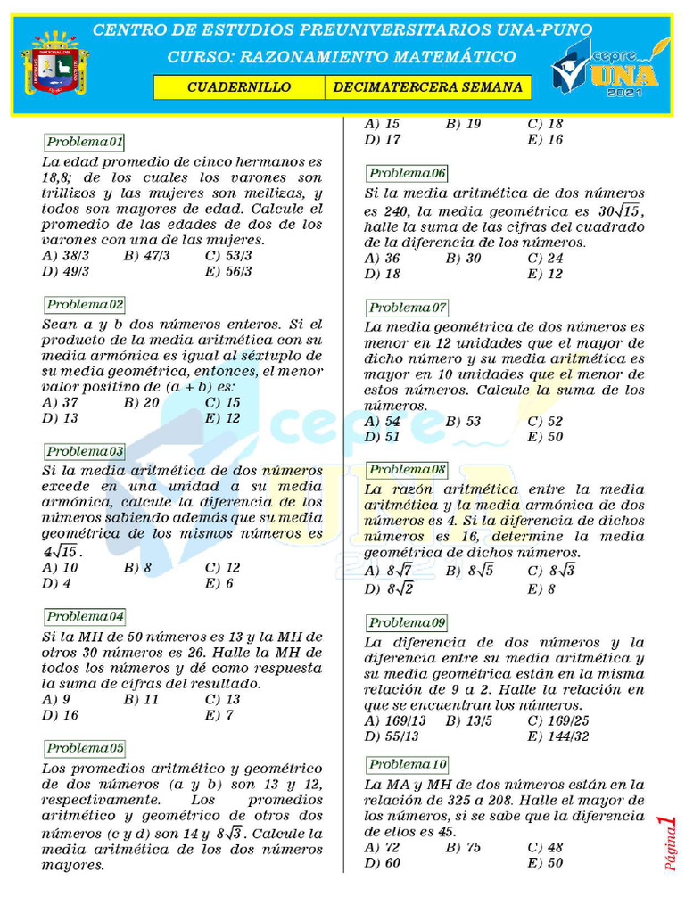 RM Semana 13 Ejercicio 17 | PDF