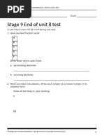 Stage 8 Unit 14 Mathematics Worksheet | PDF | Classical Geometry ...