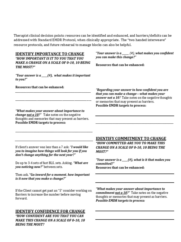 Motivational Interviewing Questions To Identify and Shift Stage of ...