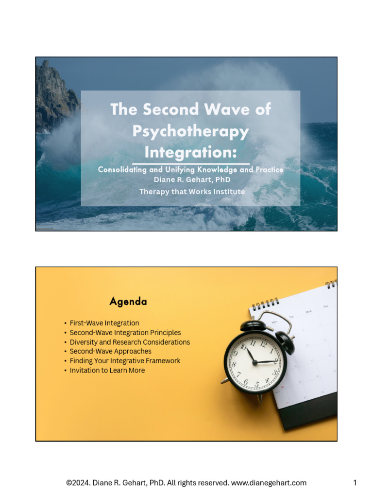 Second Wave Integration in Therapy | PDF | Psychotherapy | Applied ...