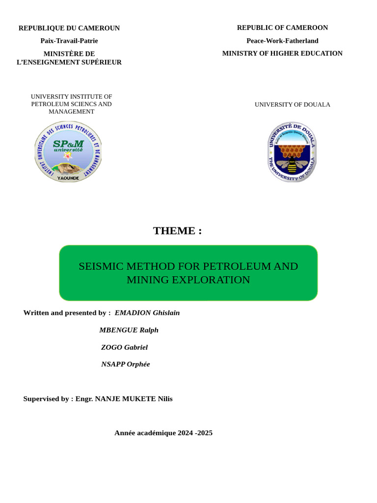 Seismic Method For Petroleum and Mining Exploration - 043915-1 | PDF ...