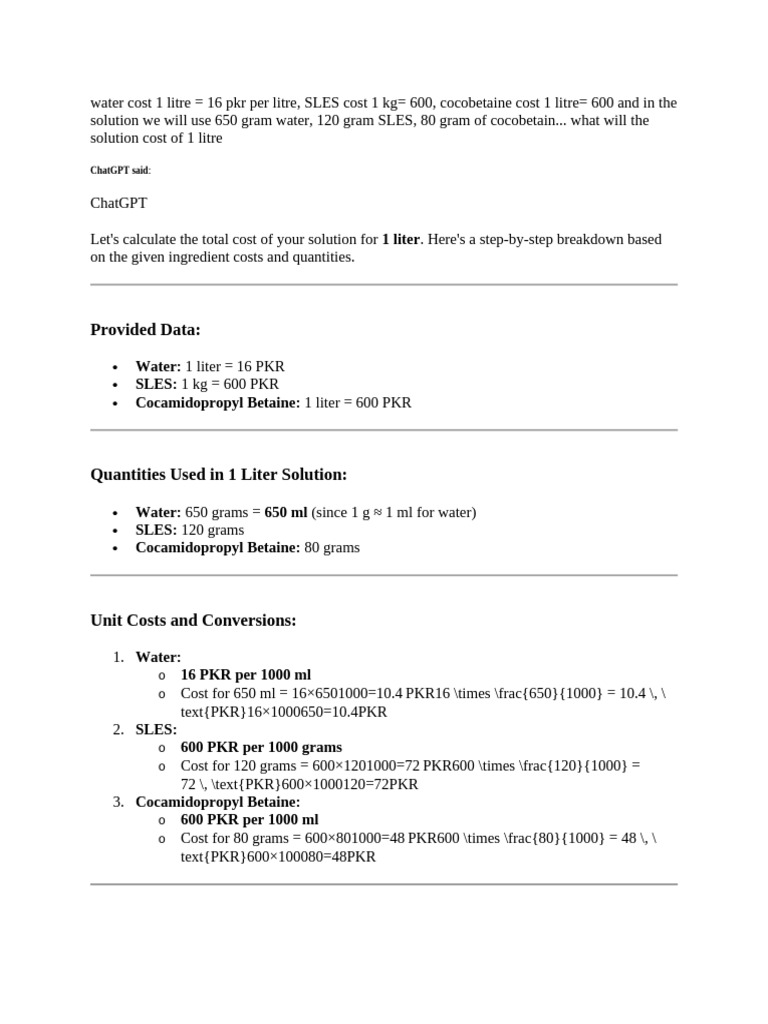 130per Litr Dishwash 29 Oct | PDF