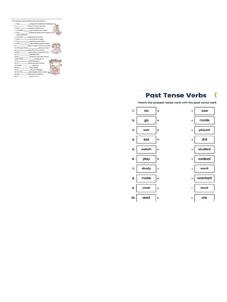 Practice The Verbs Regular e Irregular - Docx - 20241023 - 141047 - 0000 | PDF