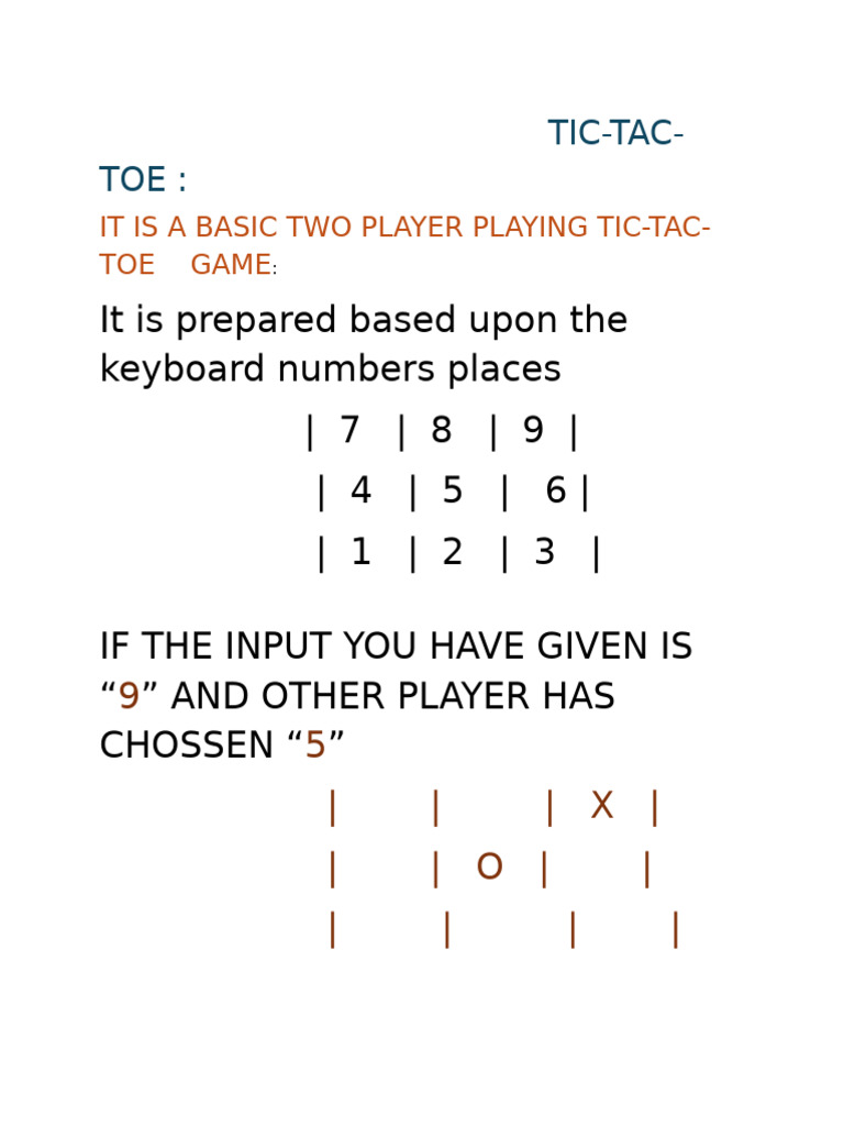 TIC-TAC-TOE | PDF
