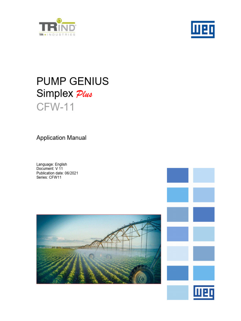 CFW11 Pump Genius Simplex Plus Application Manual V11 | PDF | Pump | Manufactured Goods