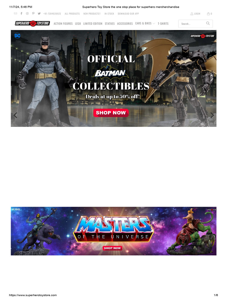 Superhero Toy Store: Action Figures & More | PDF | Batman | Dragon Ball