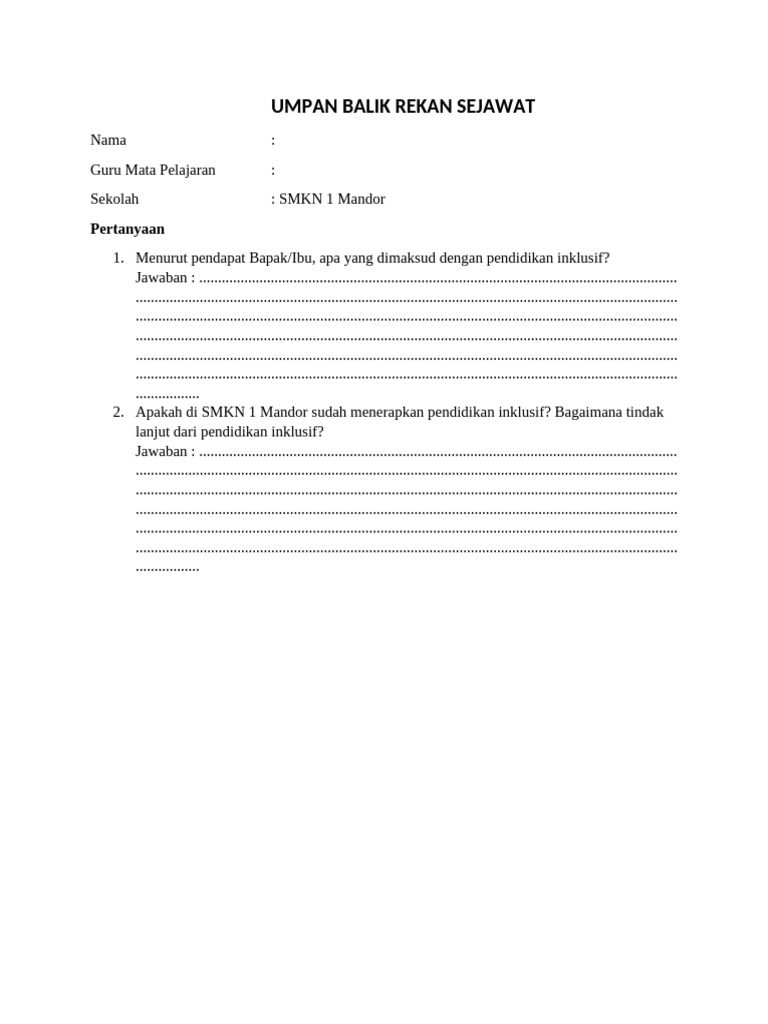 Umpan Balik Teman Sejawat Jurnal 3 | PDF | Kesehatan Holistik