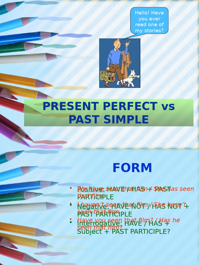 Present Perfect Vs Simple Past | PDF | Languages | Foreign Language Studies