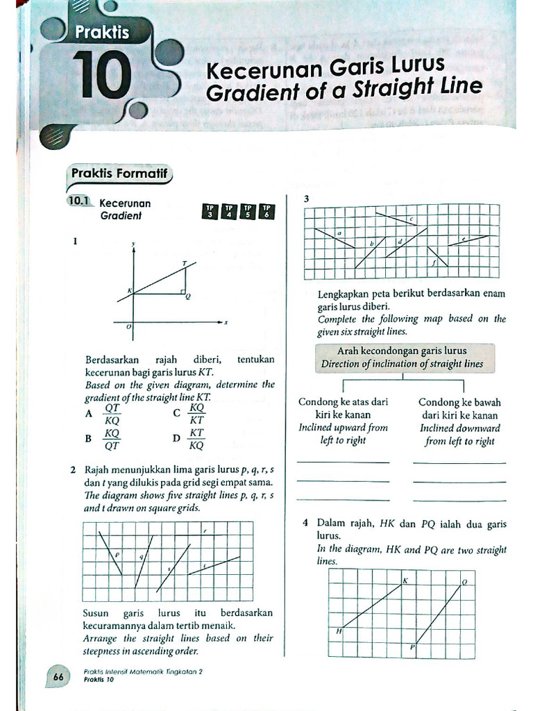 Form 2 Math Chapter 10 - 13 Exercises 1 | PDF