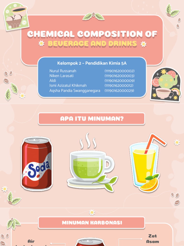 Chemical Composition of Beverages | PDF