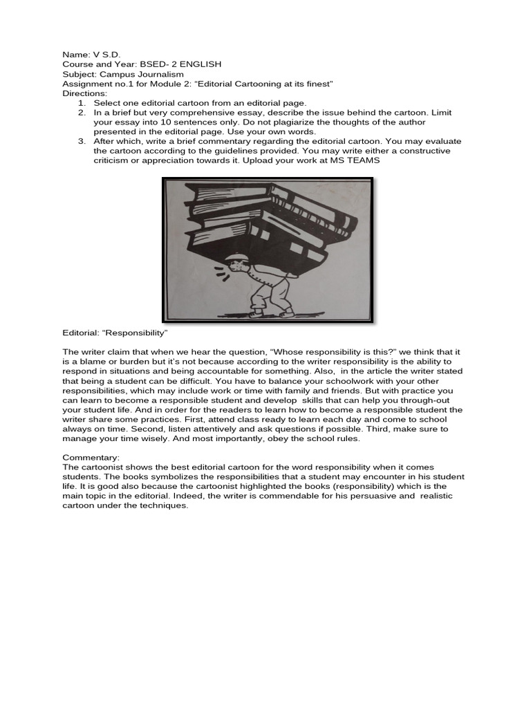 Editorial Cartooning | PDF | Social Science
